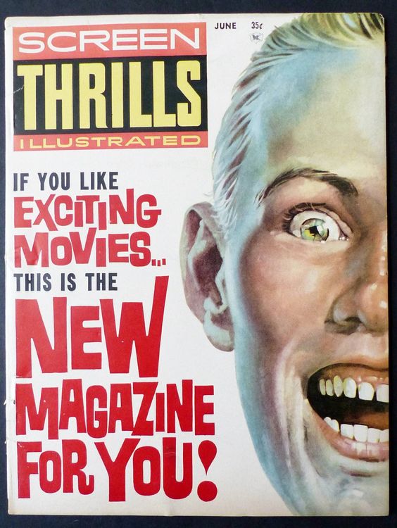 SCREEN THRILLS ILLUSTRATED 1 MOVIE FILM MAGAZINE WARREN 1962 (Gebraucht ...