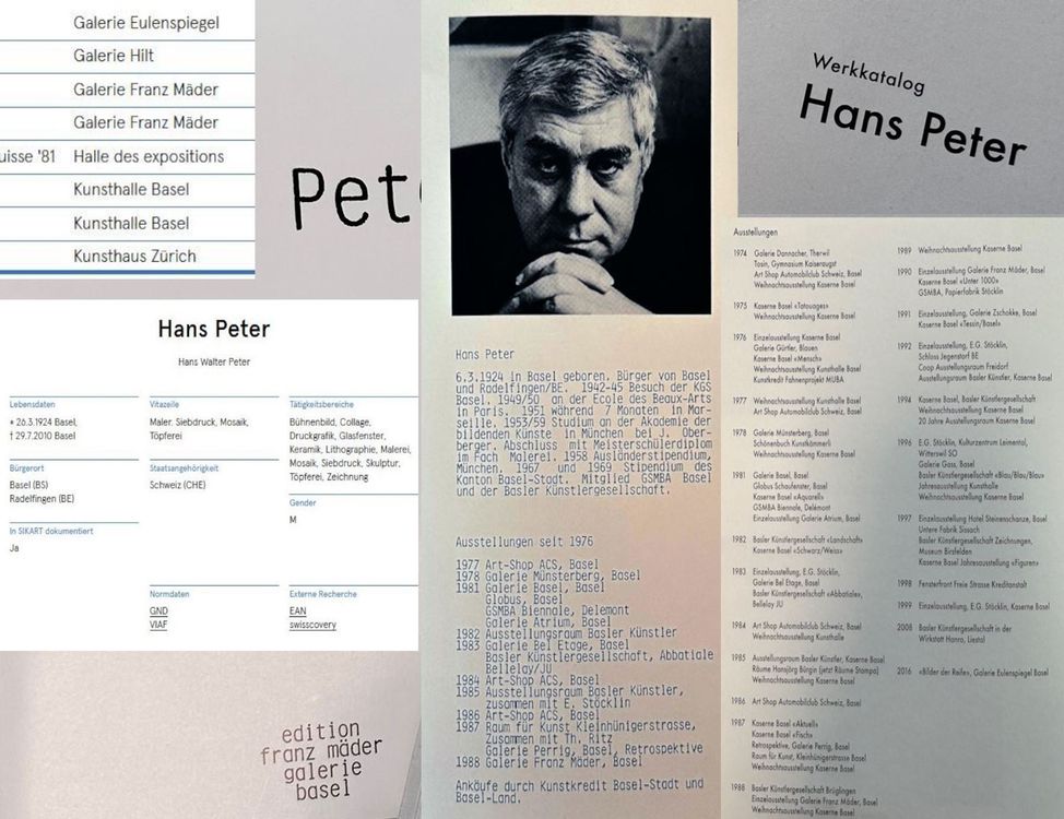 Hans Peter - Swiss Art Selection | Kaufen auf Ricardo