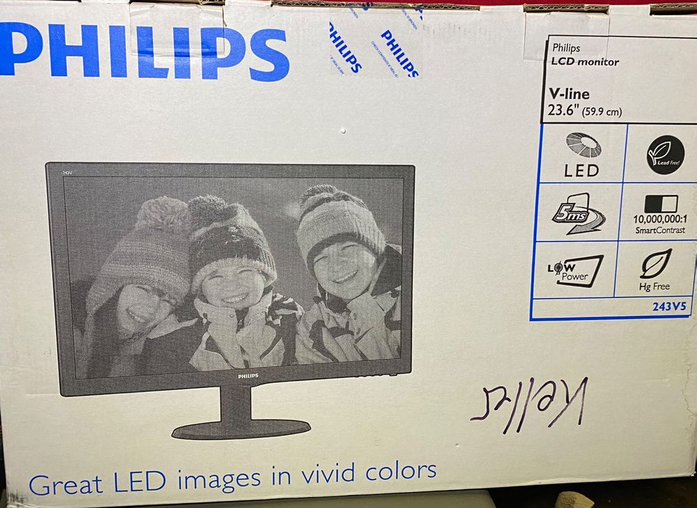 Philips LCD Monitor; 23.6 (59.9cm) 243V5L. (Art; 303) (Neu und ...