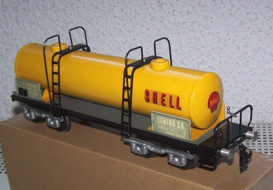 Buco 0 Kesselwagen SHELL 4-achsig # 8635, von 1950 (Gebraucht) in ...