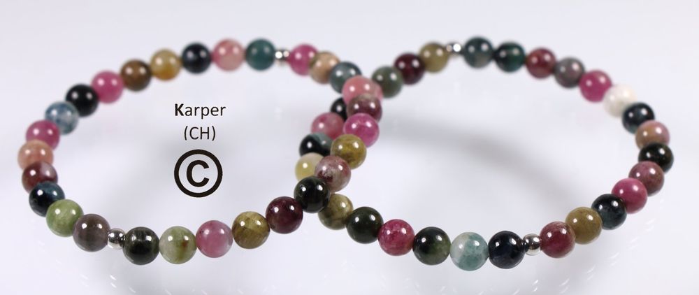 Turmalin / Tourmaline, multicolor, 6 mm, S 925 Rho, x 1 | Kaufen auf Ricardo