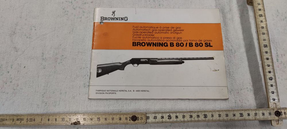 ANLEITUNG BROWNING MOD.B 80/B 80 SL | Kaufen auf Ricardo