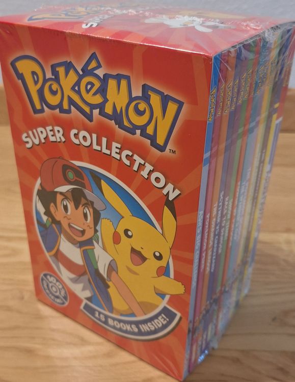 NEU! Pokemon Super Collection 15 Bücher Box (Neu und originalverpackt ...
