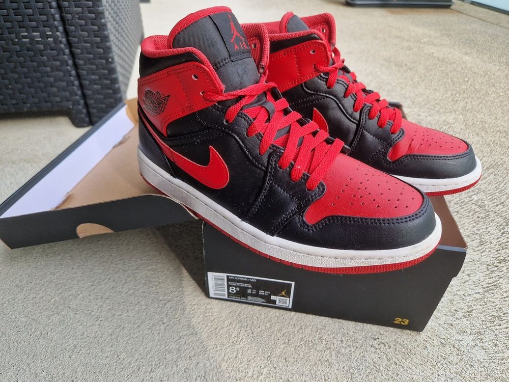 NIKE Air Jordan 1 MID rot Gr.42 | Kaufen auf Ricardo