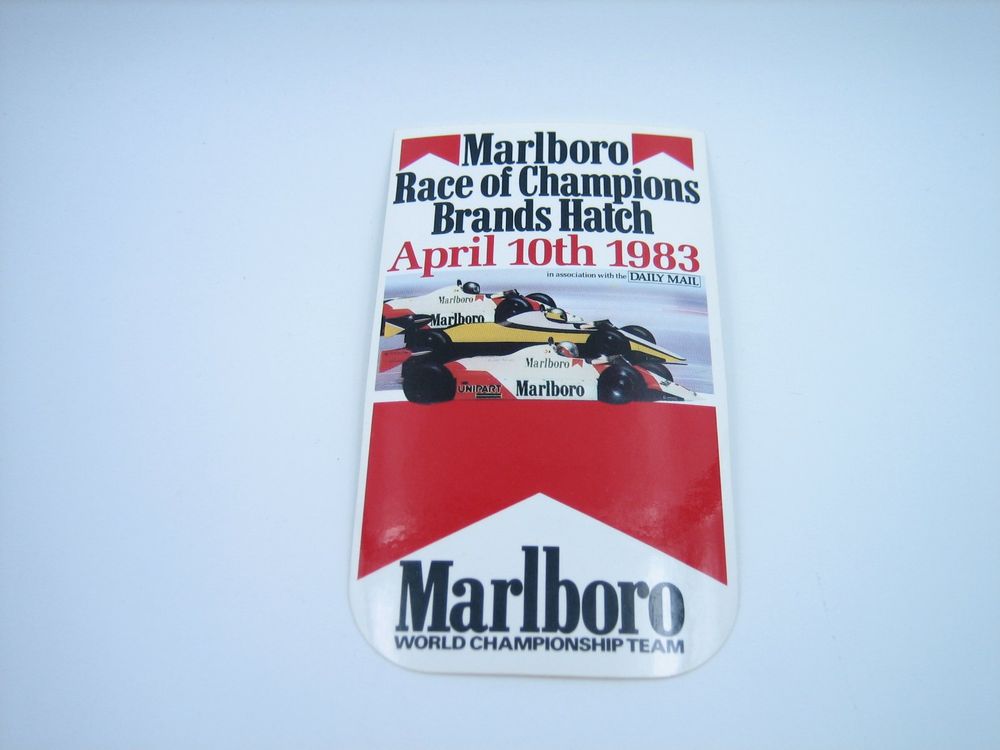 Marlboro Race of Chamions Brands Hatch Sticker 1983 | Kaufen auf Ricardo