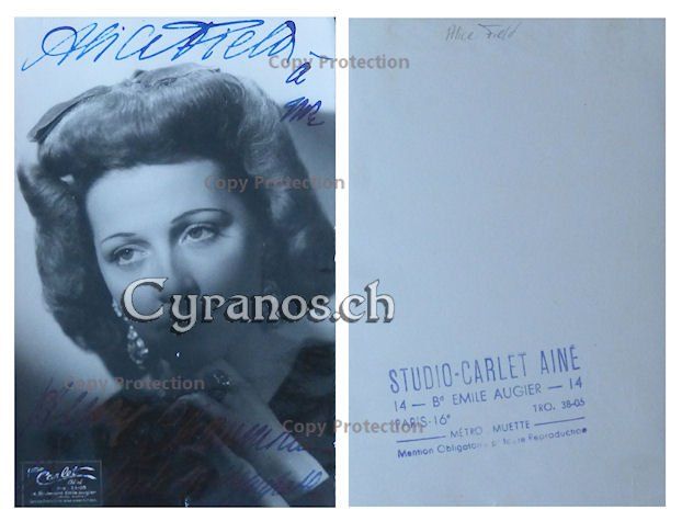Alice Field (1903-1969) Schauspielerin - Autogramm (Gebraucht) in ...