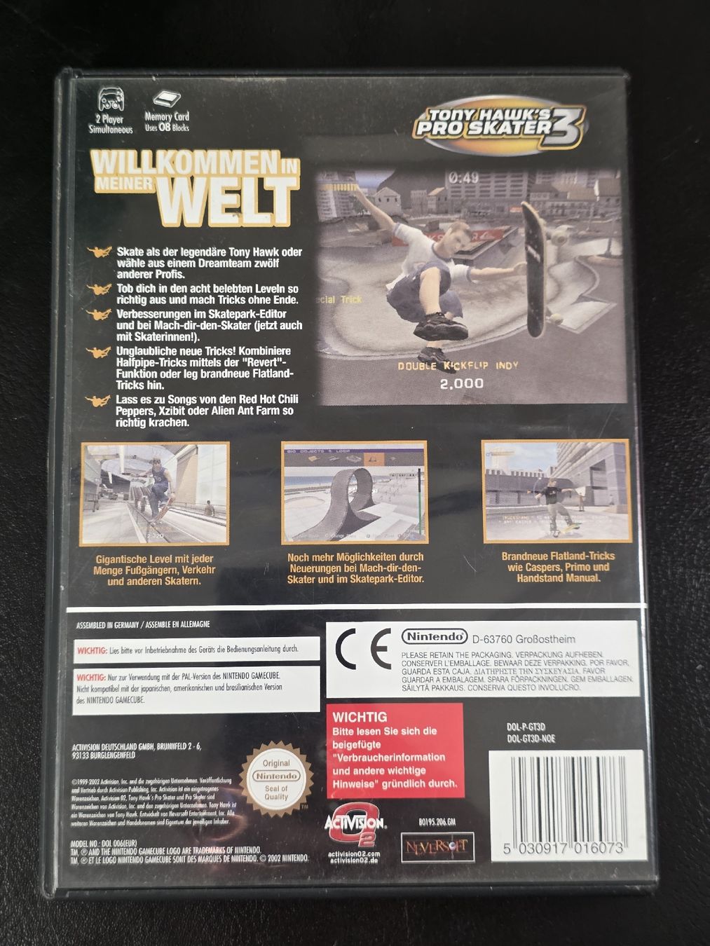 TONY HAWK'S PRO SKATER 3 | GAMECUBE (Gebraucht) in Bellinzona für CHF 4 ...