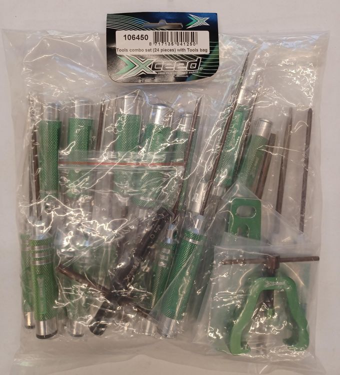 Xceed RC - Tools combo set (24 pieces) with Tools bag (Neu und originalverpackt) in Hosenruck ...