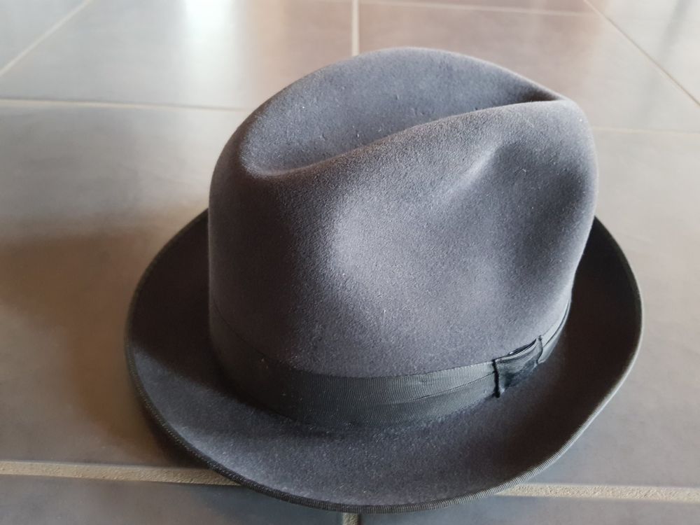 Herren Stoff Hut Klassiker aus den 1960ern grau (Gebraucht) in ...