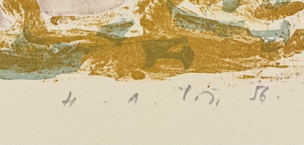 Hermann Alfred Sigg (1924) Lithographie Handsigniert | Kaufen auf Ricardo