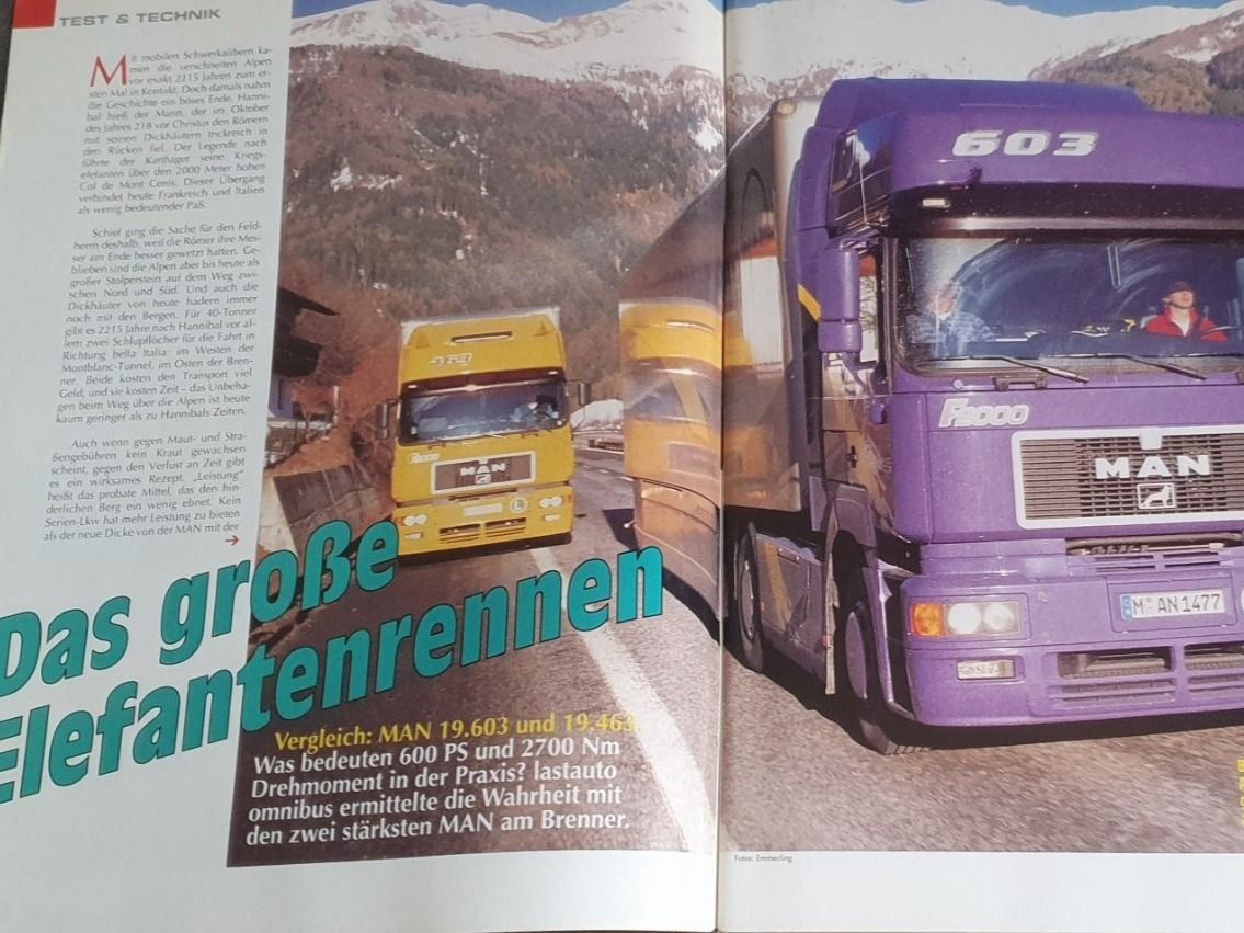 Lastauto Omnibus 4/97 MAN 19.603 19.463 VW LT 28 Renault xx (Gebraucht ...