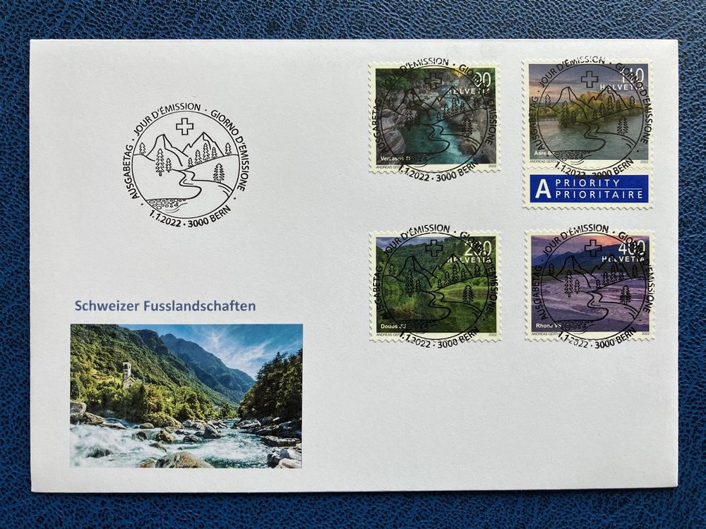 2022 CH FDC Flusslandschaften/ohne 1.80 | Kaufen auf Ricardo