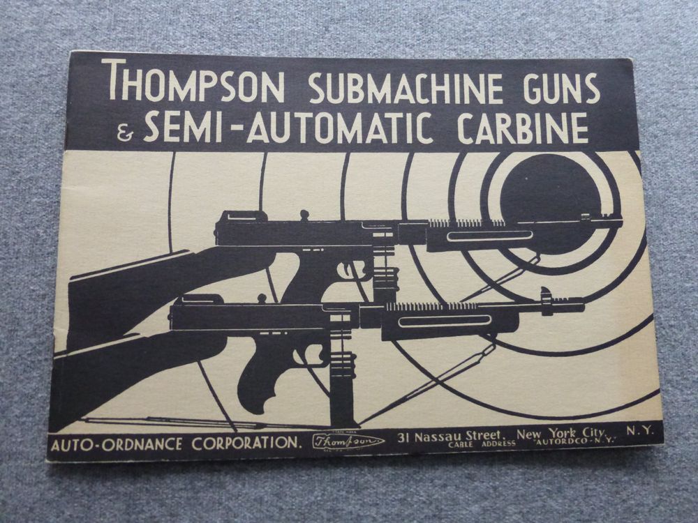 THOMPSON SUBMACHINE GUN / Auto-Ordnance Corp. (Gebraucht) in Rüthi ...