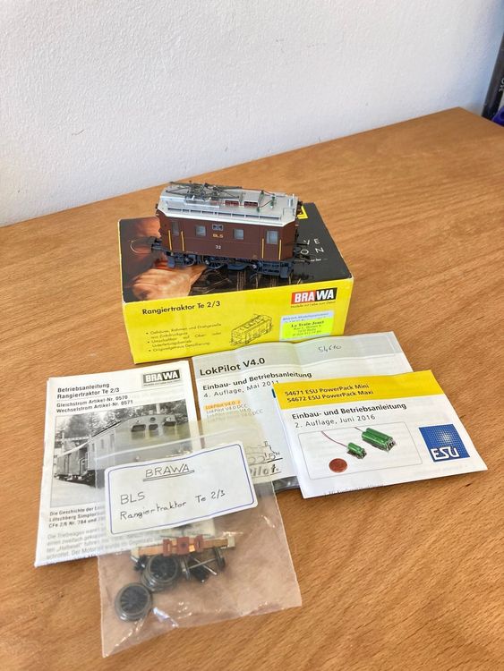 BRAWA H0, BLS Te 2/3 32, DC (AC) Digital ESU, PowerPack, OVP (Gebraucht ...