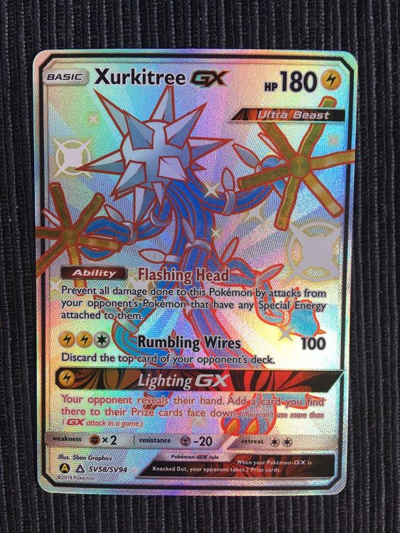 Pokemon Xurkitree GX Shiny Hidden Fates (Neu (gemäss Beschreibung)) in ...
