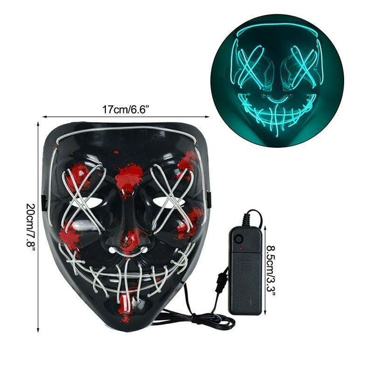 Cosmask Halloween Neon Maske Led Maske 3 Licht modus | Kaufen auf Ricardo Cosmask Halloween Neon Maske Led Maske 3 Licht modus | Kaufen auf Ricardo