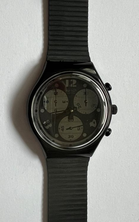 VINTAGE - SWATCH SCB 110 „MOONSHADOW“ Chronograph (1993) | Kaufen auf ...