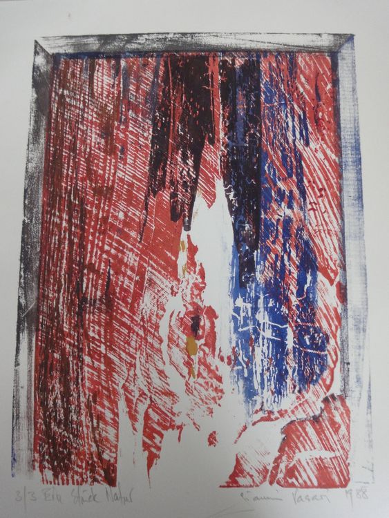 Gianni VASARI, Holzschnitt von 1988 "Ein Stück Natur" (Neu (gemäss Beschreibung)) in Biel/Bienne ...