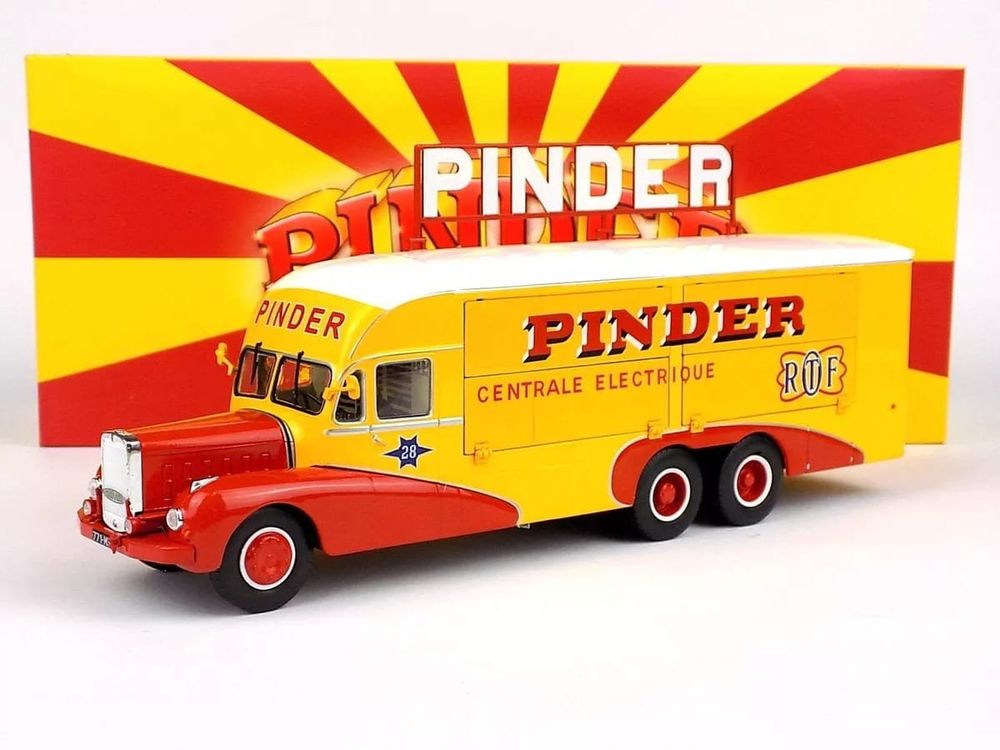 Bernard 28 Electrical Truck Pinder circus 1951 DC 1:43 NOVP (Neu und ...