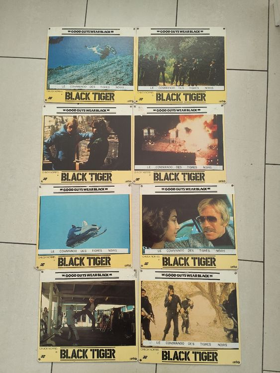 8 lobby cards Chuck Norris black Tiger (Gebraucht) in Prilly für CHF 15 – mit Lieferung auf ...
