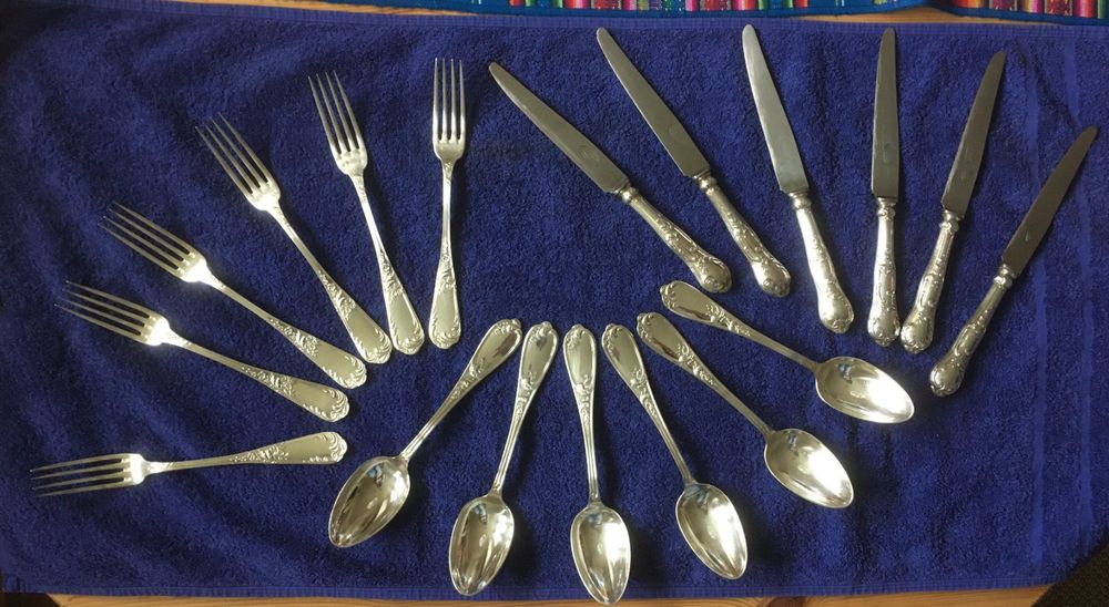 Silberbesteck 18Teilig ; Antik ; Orfevrerie D`Ercuis Paris | Kaufen auf Ricardo