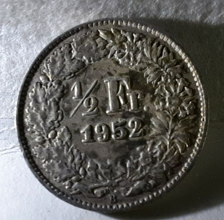 1Ex. 50 Rappen 1952 | Kaufen auf Ricardo