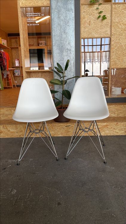VITRA, 2 chaises blanches Eames | Kaufen auf Ricardo