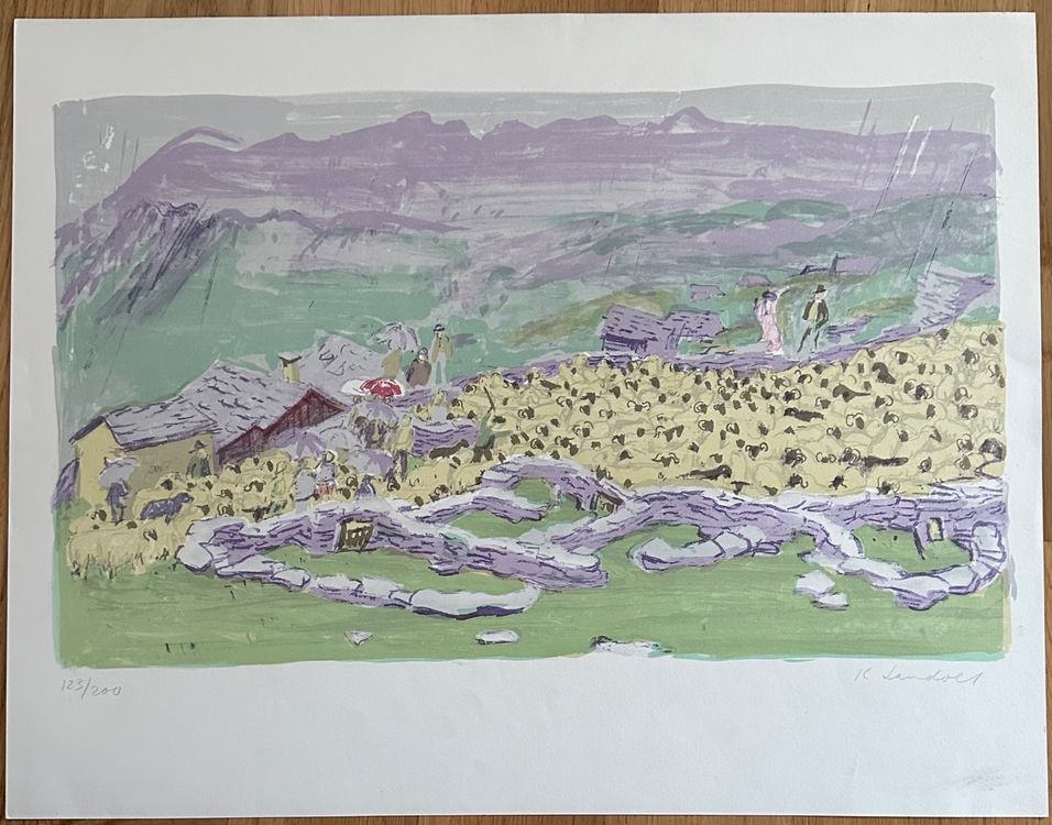 Karl Landolt (1925-2009) Litho Handsig (Gebraucht) in Hochdorf für CHF 5 – mit Lieferung auf ...