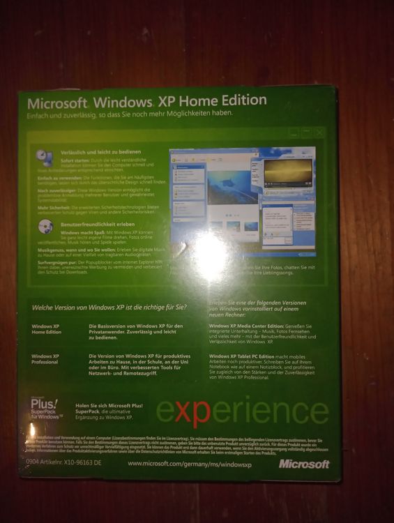 Windows XP Home Edition Originalverpackt | Kaufen auf Ricardo