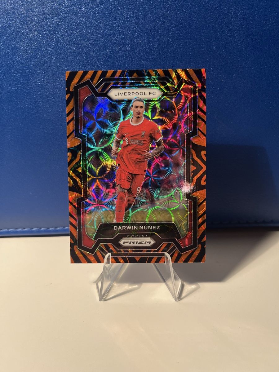 PANINI PRIZM PREMIER LEAGUE TIGER STRIPE- DARWIN NUNEZ (Neu (gemäss ...