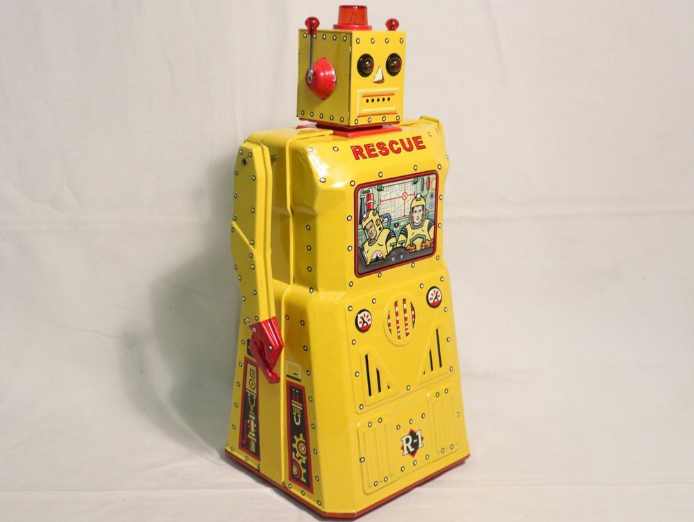 Blech Roboter R-1 Rescue Bump N Go Action Robot (Neu (gemäss ...