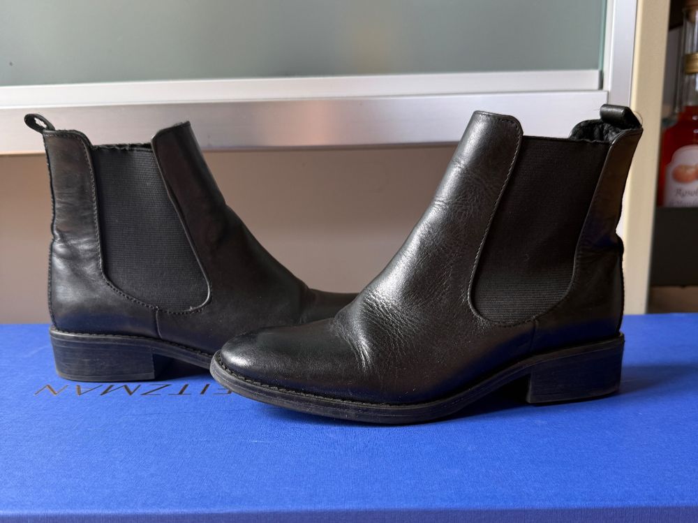 Pier One Chelsea Boots Schwarz Leder Gr. 37 (Neu (gemäss Beschreibung ...