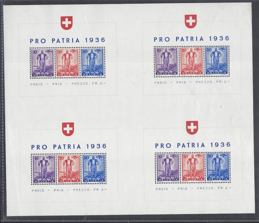 Pro Patria Block W8a ** 1936 SBK : 600.- | Kaufen auf Ricardo