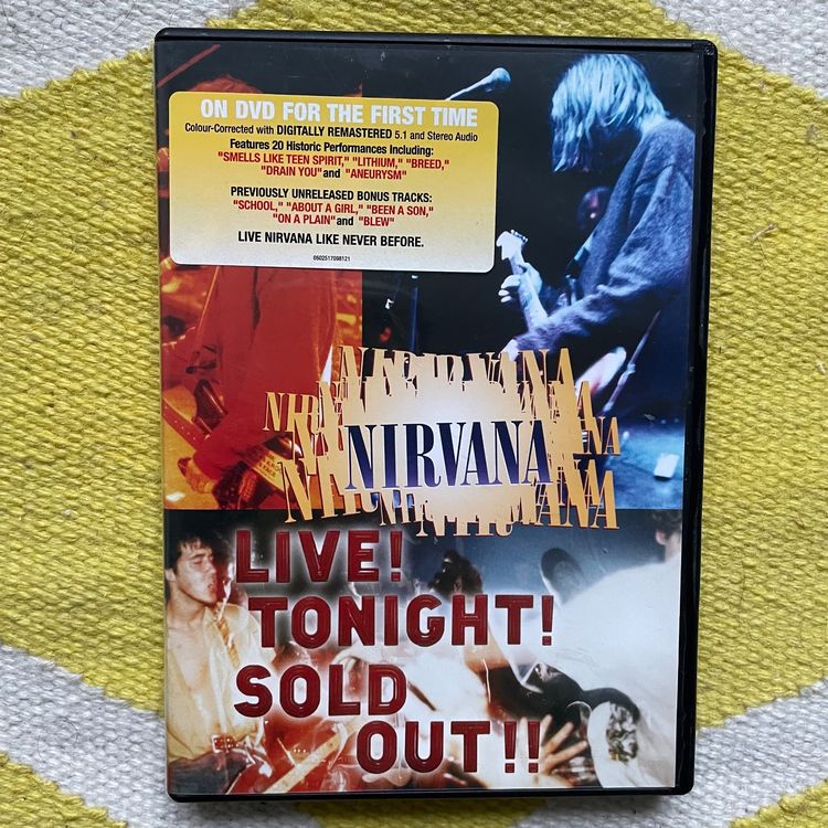 NIRVANA-DVD LIVE! TONIGHT! SOLD OUT!! | Kaufen auf Ricardo