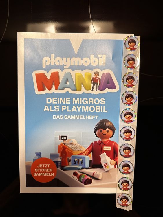 Migros Play Mobil Mania Sticker 10 Stück (Neu und originalverpackt) in ...