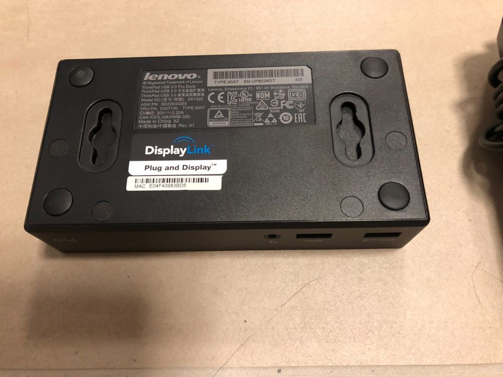 Lenovo ThinkPad 40A7 Pro Dock USB 3.0 (Neu (gemäss Beschreibung)) in ...
