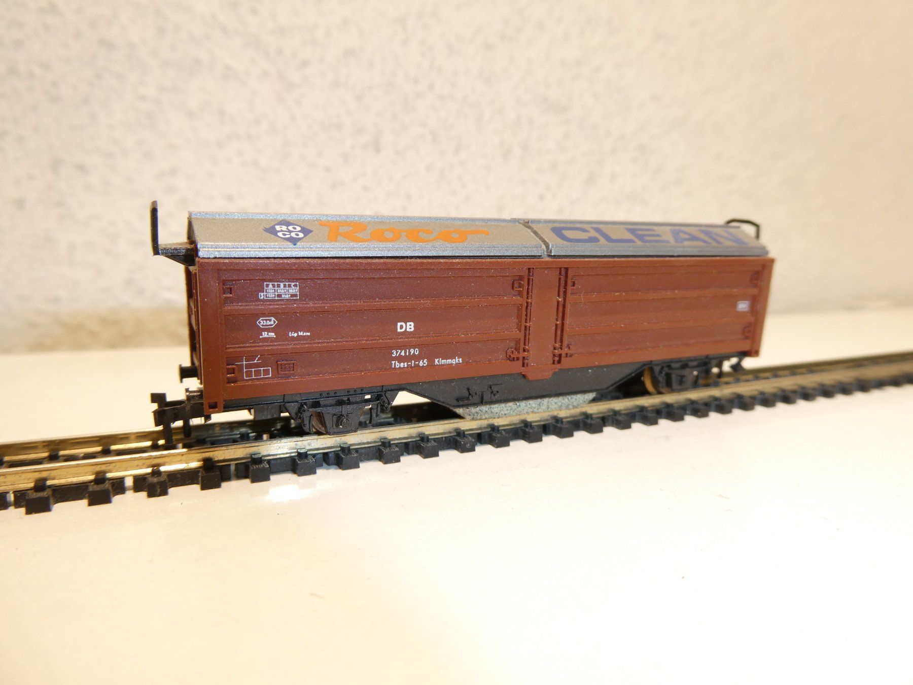 Roco Güterwagen Schienenreinigungswagen Clean Spur N (Q24) (Gebraucht ...