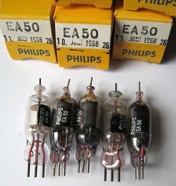 5 Röhren / Radioröhren EA50 (HF-Diode), Philips | Kaufen auf Ricardo