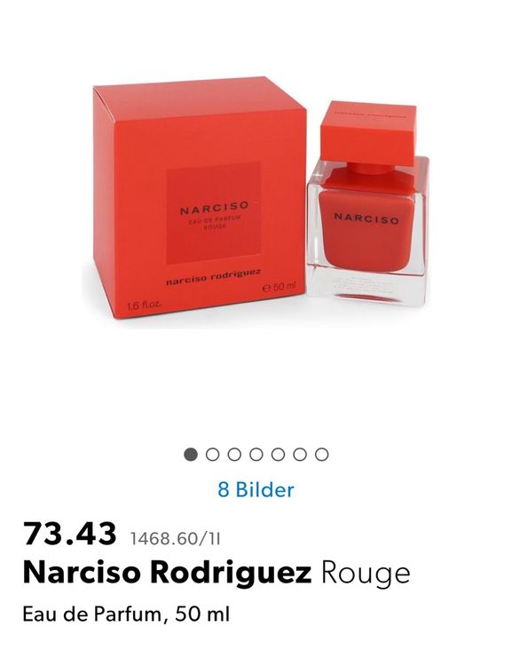 Narciso Rodriguez Rouge 50ml | Kaufen auf Ricardo
