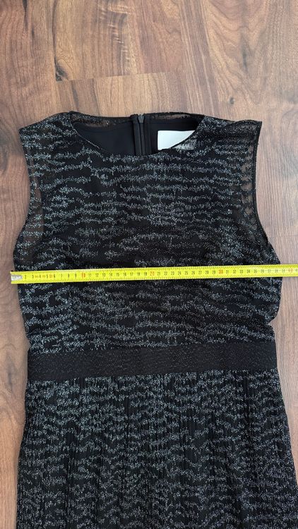 HUGO BOSS Robe longue noire sans manches, soirée M 38 (Neu (gemäss ...