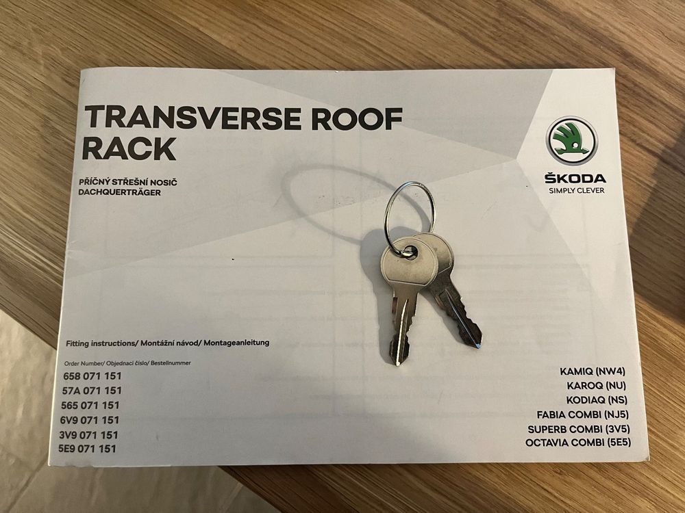 Dachquerträger - Transverse Roof Rack, Skoda | Kaufen auf Ricardo