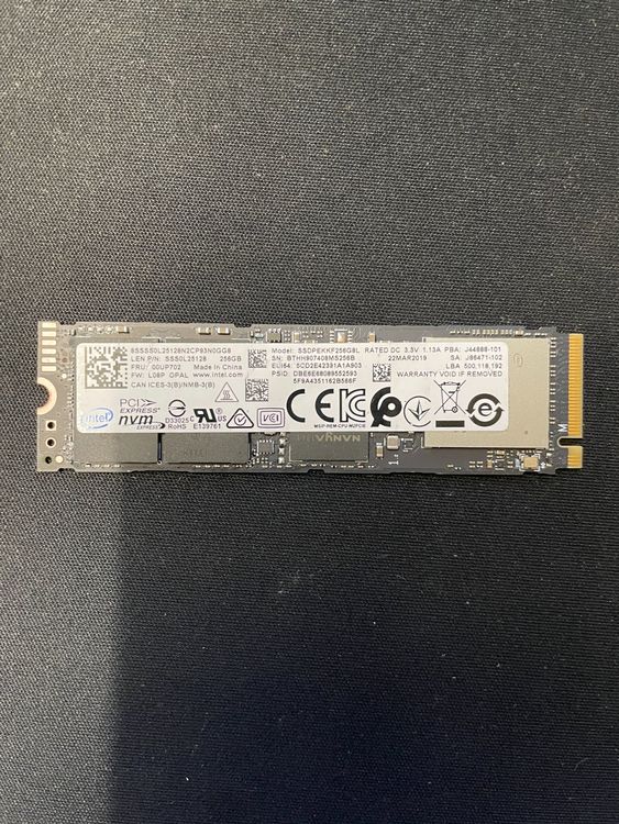Intel 256GB M.2 NVMe | Ab 1.- (Gebraucht) in Wängi für CHF 6 – mit ...