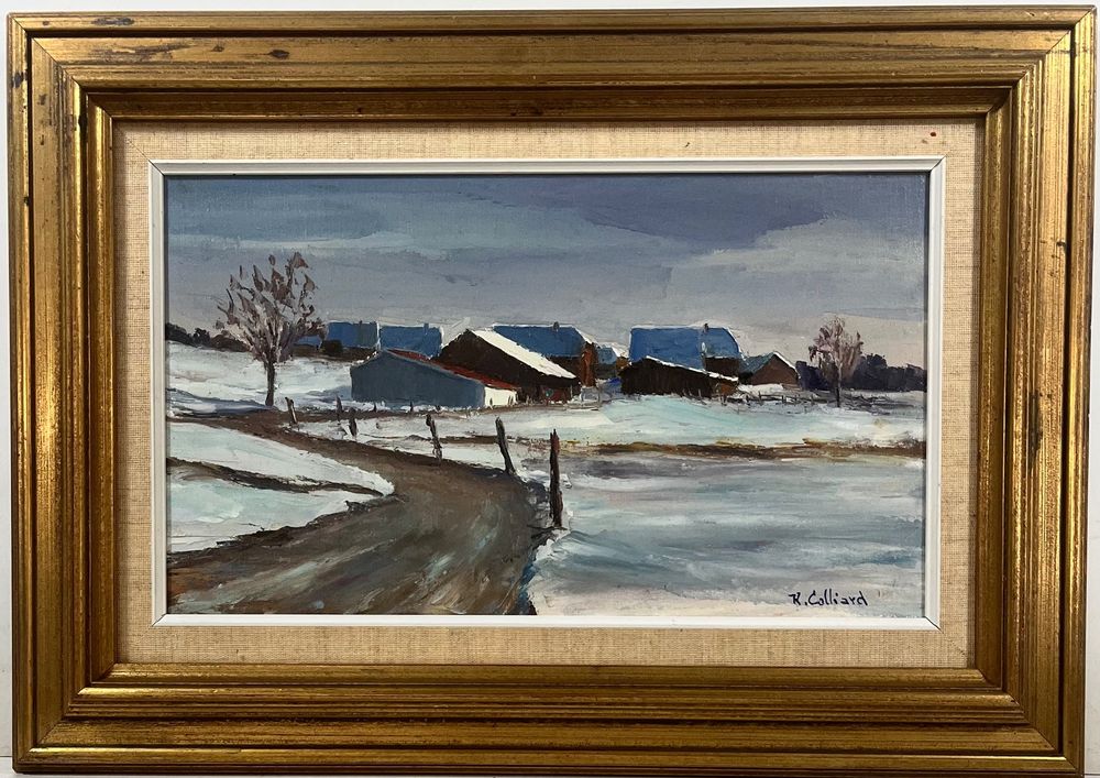 Roland Colliard (1932) Winterlandschaft Gemälde | Kaufen auf Ricardo