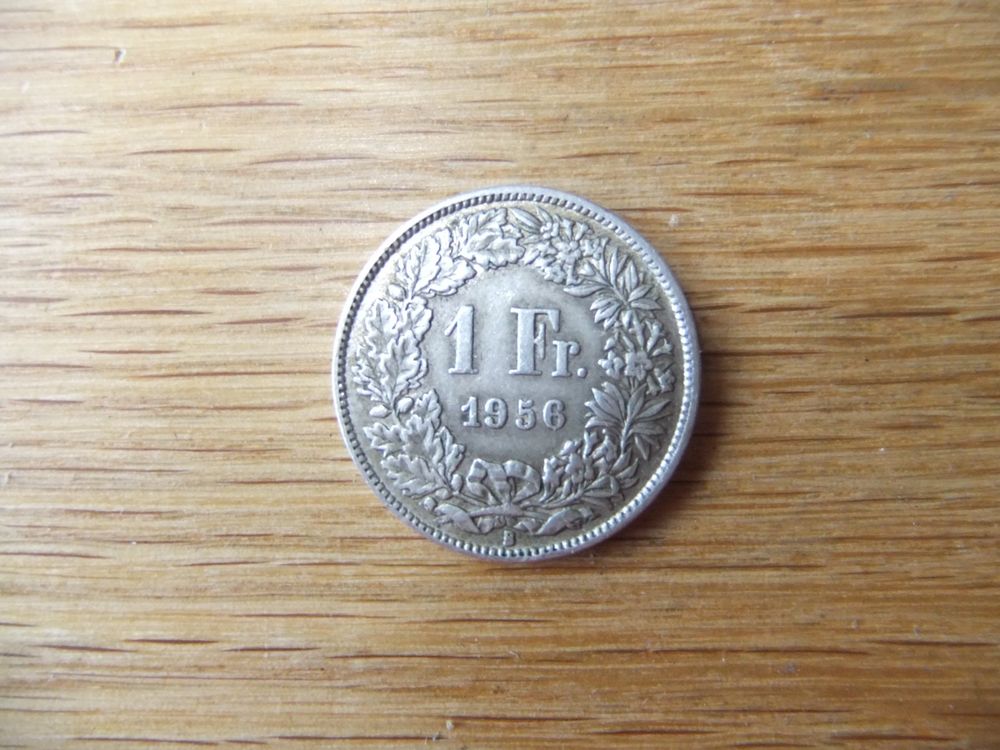 1 Franken Schweiz Helvetia 1956 | Kaufen auf Ricardo