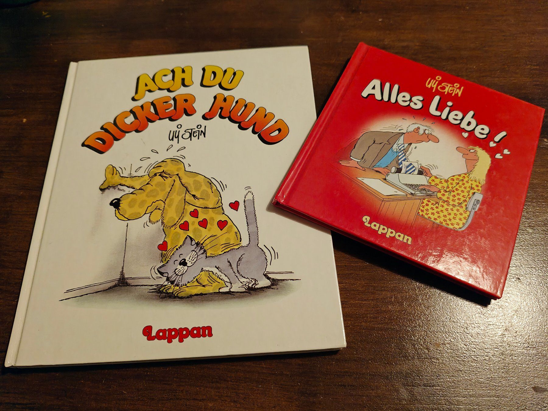2x Uli Stein Ach du dicker Hund/Alles Liebe! Lappan Cartoon (Neu ...