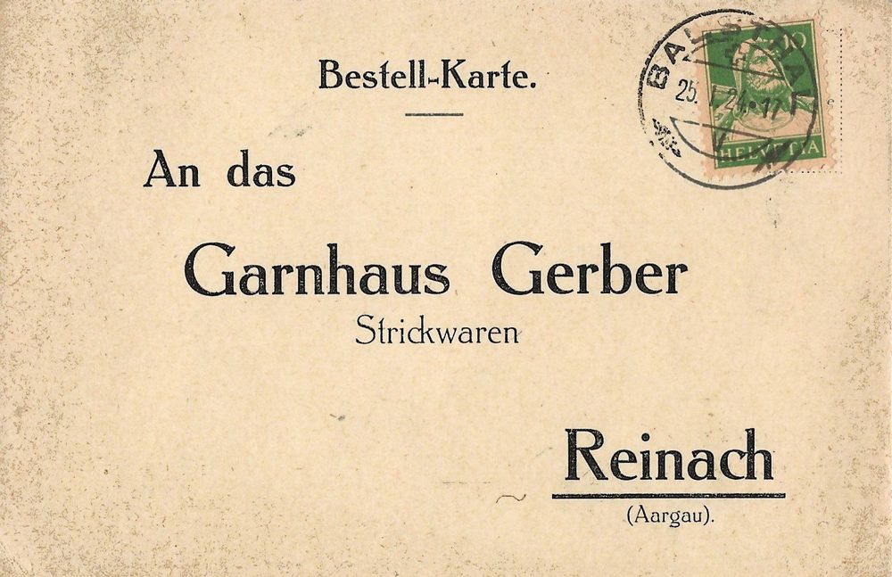 Vollstempel Balsthal SO, 1924 (Gebraucht) in Frauenfeld für CHF 3.8 ...