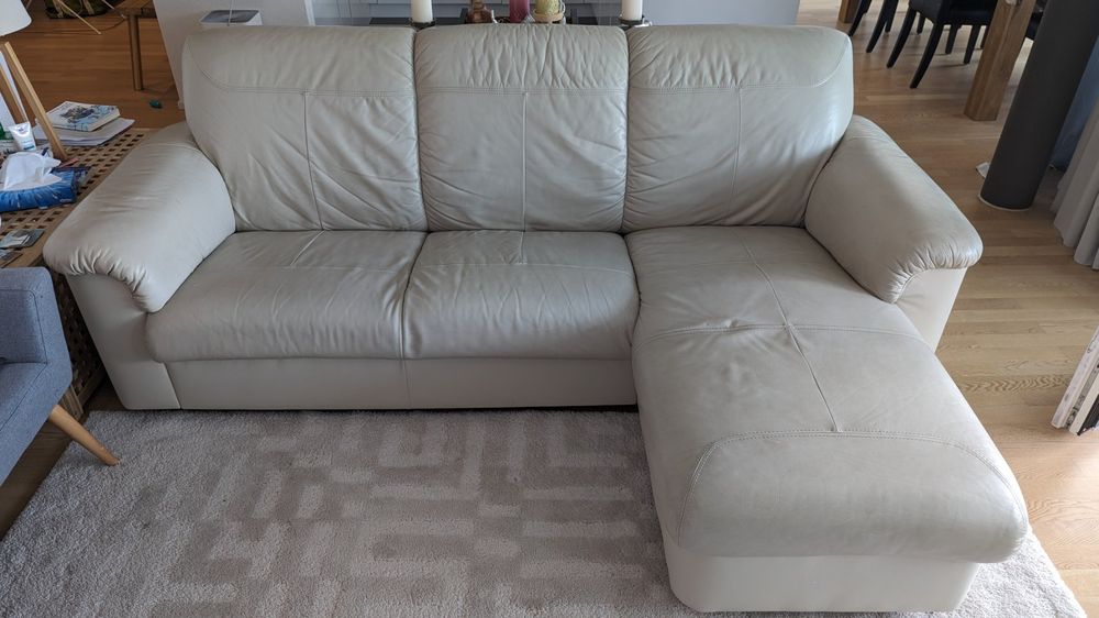 2er-sofa + Récamiere Ikea Timsfors Leder - Beige (Gebraucht) in Affoltern am Albis für CHF 1 ...