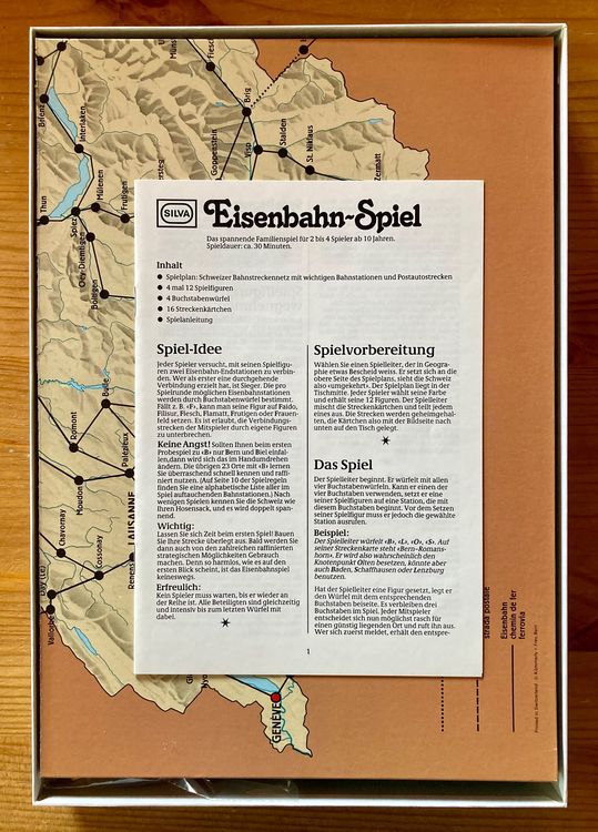 Rarität: Eisenbahn-Spiel (NEU, SILVA-Spiel, ca. 1975) (Neu (gemäss ...