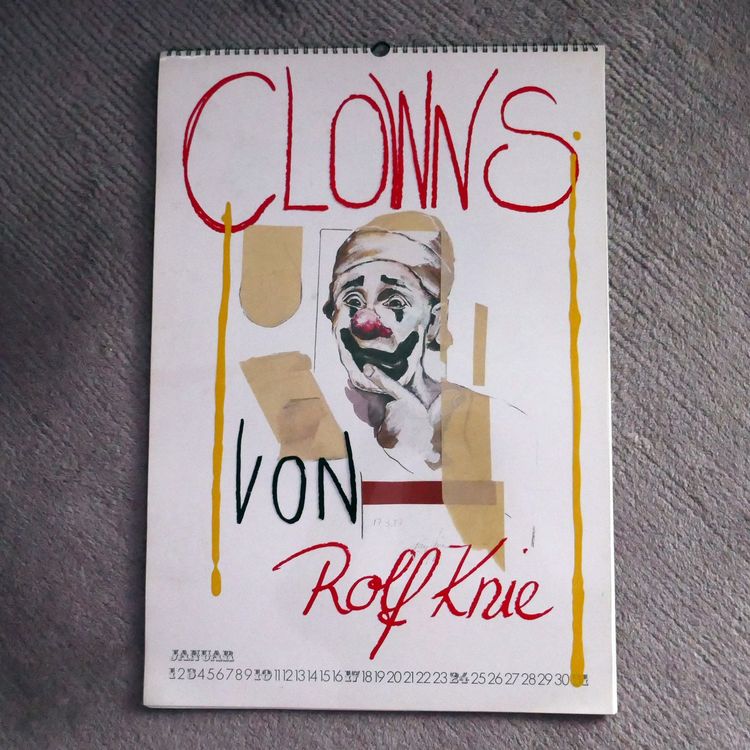Kalender von Rolf Knie - Clowns - Signiert - 17.3.87 (Gebraucht) in Ehrendingen für CHF 5 – mit ...