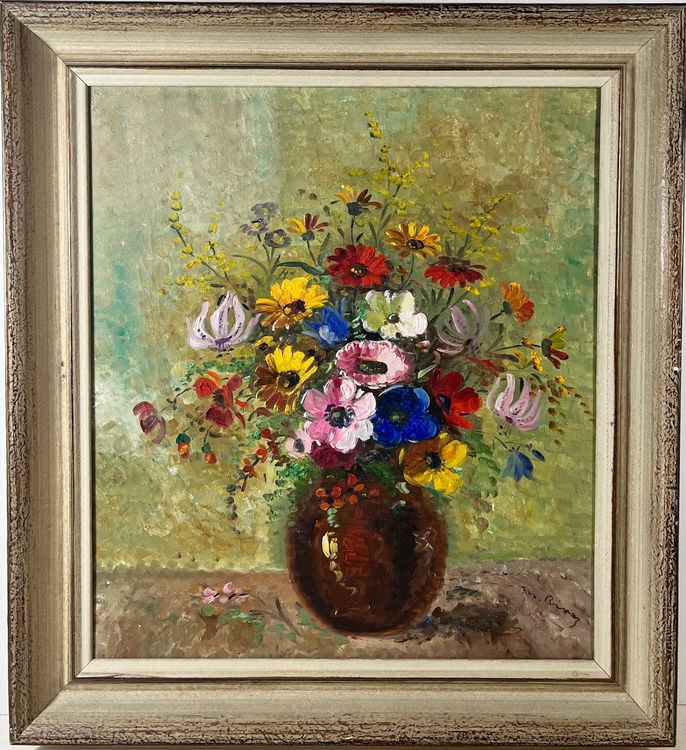 Stilleben Gemälde , Blumen in Vase, Unl. Sig. (Gebraucht) in Root für CHF 39 – mit Lieferung auf ...